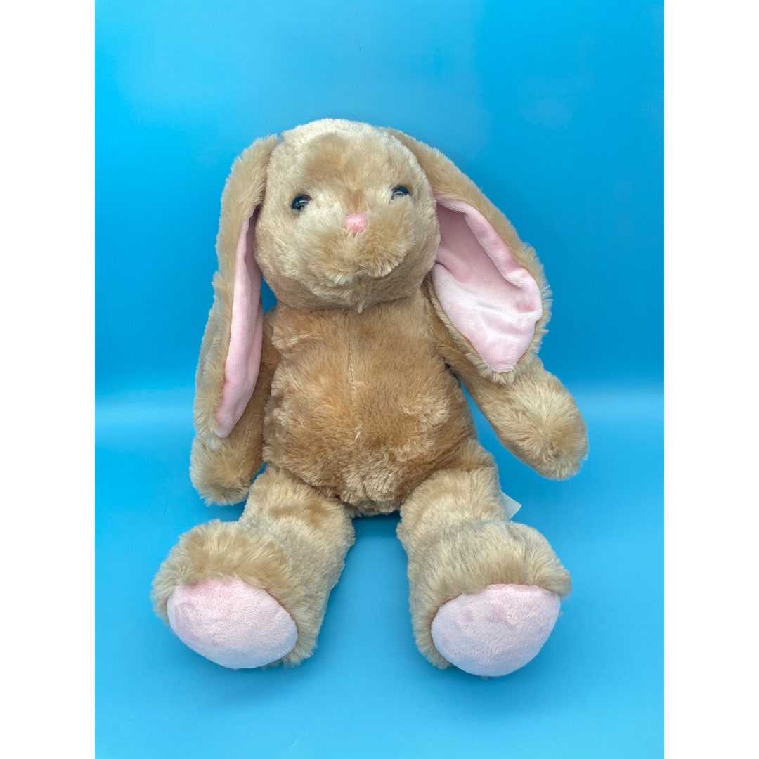 Build a Bear Pawlette Bunny Rabbit 15 Beige Stuffed Plush Pink Ears ...