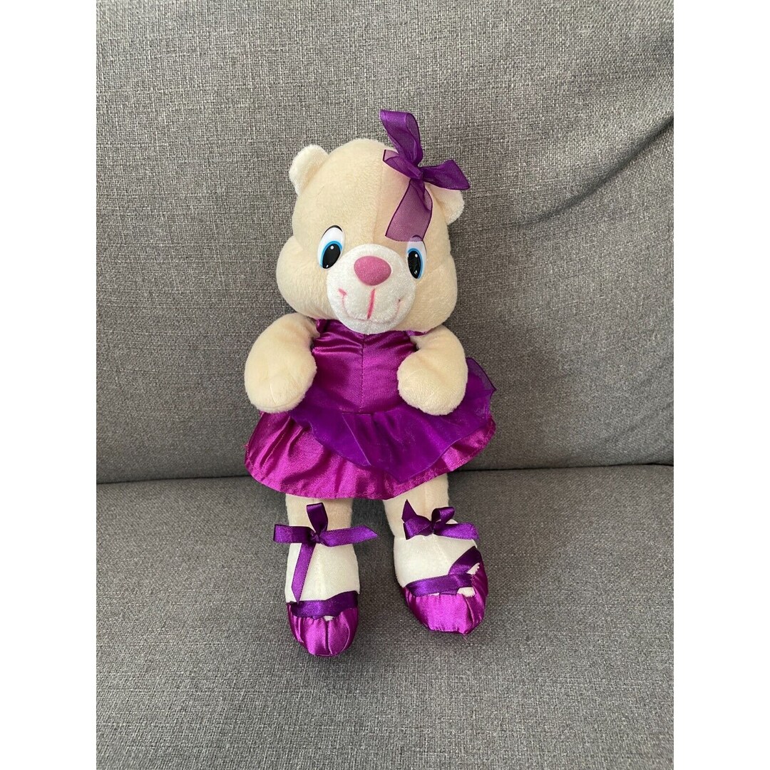 Asia Direct Ballerina Teddy Bear 12" Stuffed Plush Ballet Dancer Purple ...
