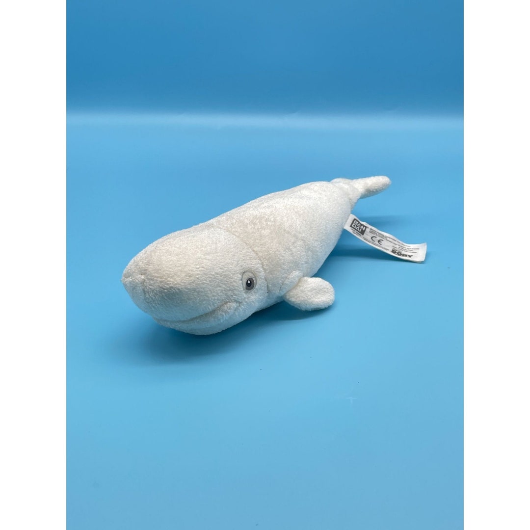 Bandai Disney Pixar Bailey Beluga Whale Finding Dory 8 White Stuffed ...
