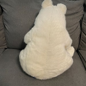 Vtg 1983 Mattel Emotions Polar Bear 18" White Stuffed Plush Realistic Eyelashes - Etsy