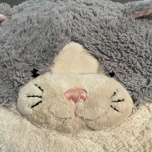 Squishable Cat 18" X 13" Jumbo Extra Large Gray Stuffed Plush Pillow ...
