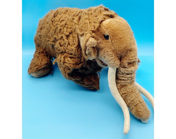 Vintage Cascade Woolly Mammoth 18" Brown Full Body Plush Hand Puppet ...