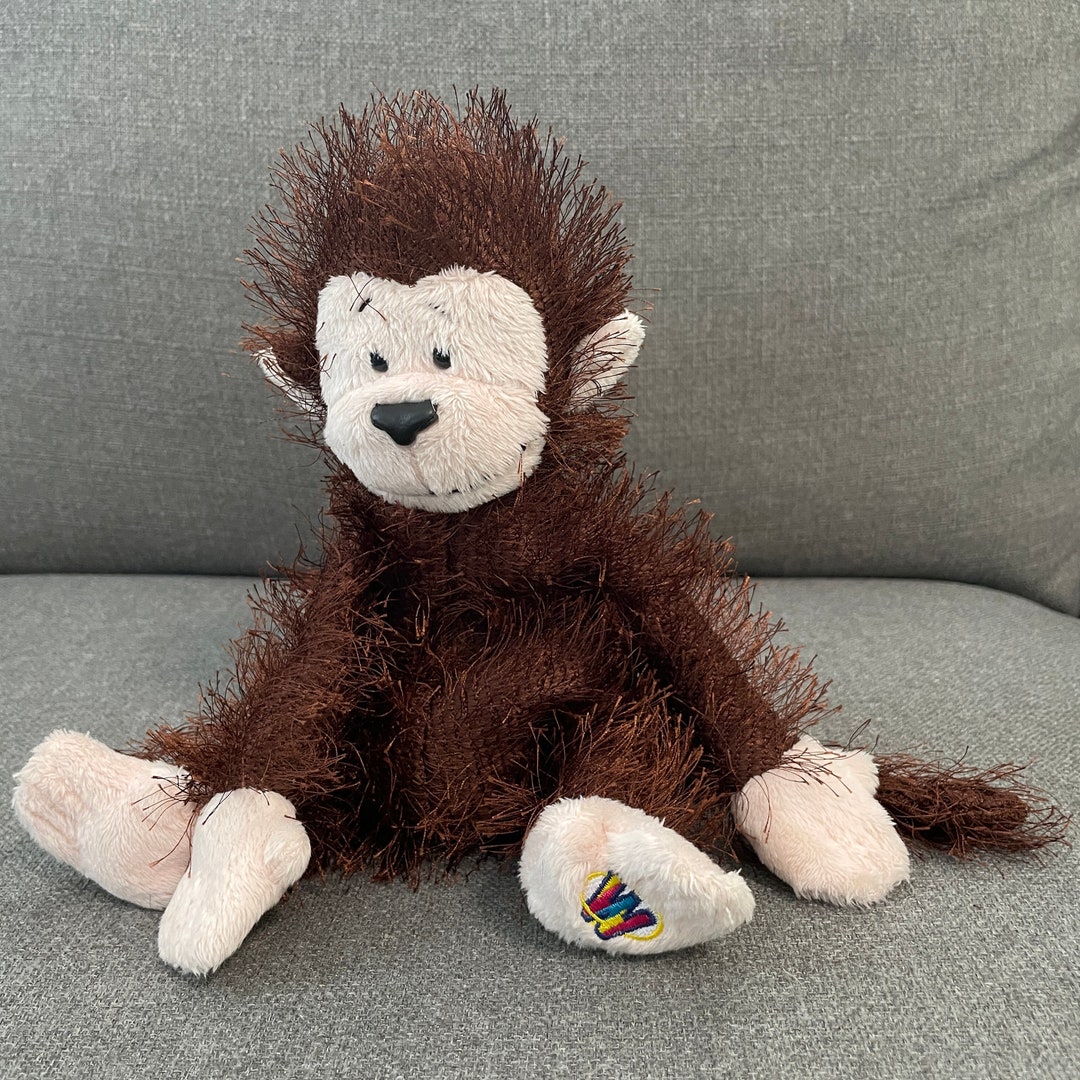 Ganz Webkinz Monkey 9 Brown Stuffed Plush Shaggy Animal - Etsy