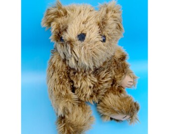 Brown Stuffed Bear With Red Checker Scarf Sock Animal - Etsy