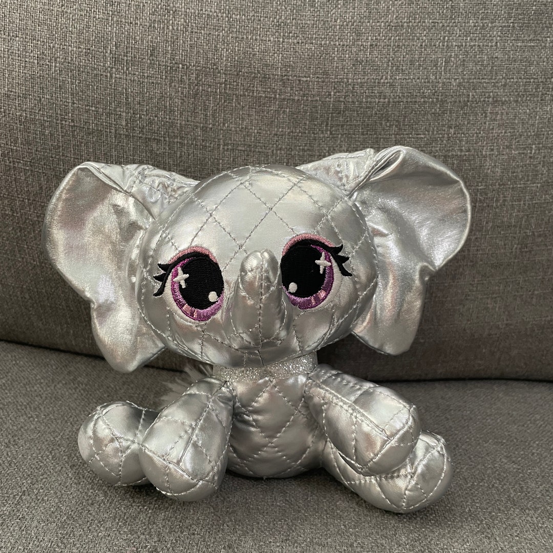 Gund Plushes Ella L'phante Platinum Elephant Metallic Silver Shiny ...