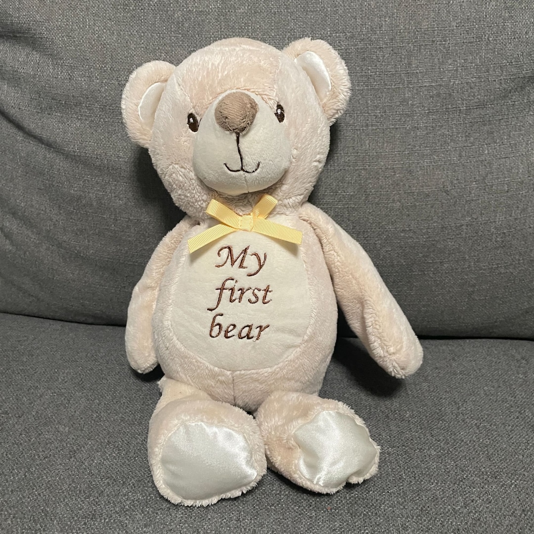 Kellytoy My First Bear 13 Beige Stuffed Plush Teddy Baby Toy Rattle ...