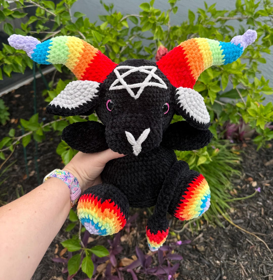 Crochet Rainbow Baphomet - Etsy