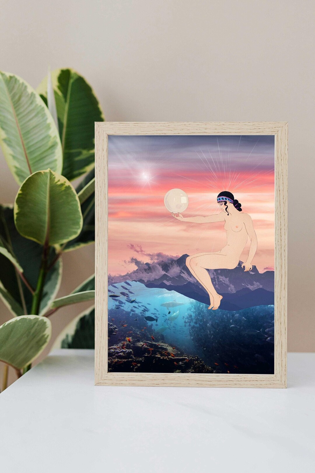 Wall Art Decor Surreal Collage Print Wall Poster Housewarming Gift ...