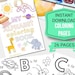 Printable Alphabet Coloring Pages, From A to Z, 26 Pages - Instant ...