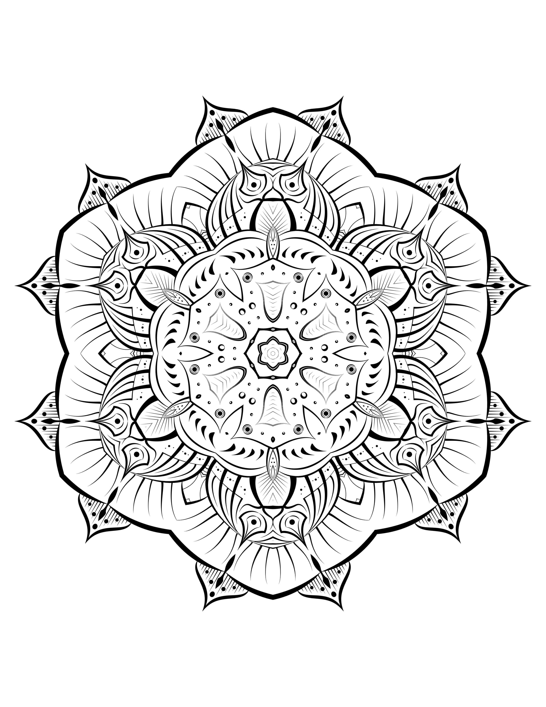 8000+ Digital Mandala Coloring Pages Bundle Printable Instant Download ...