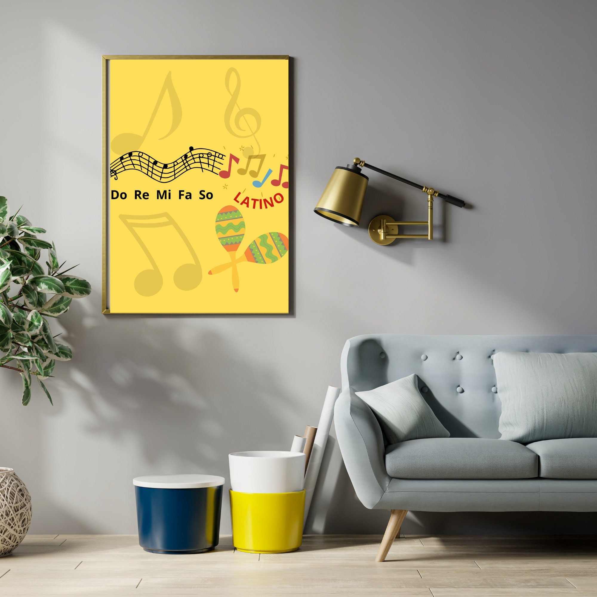 Do Re Mi Fa so LATINO!!! Print./8x11/ Musical Notes/ Classroom Art - Etsy