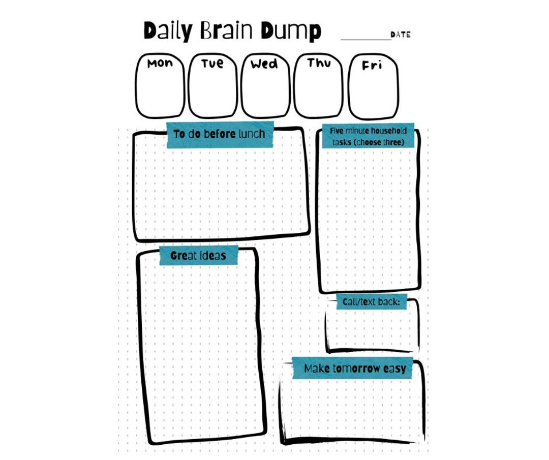 ADHD Goodnotes Planner - Blue - Etsy