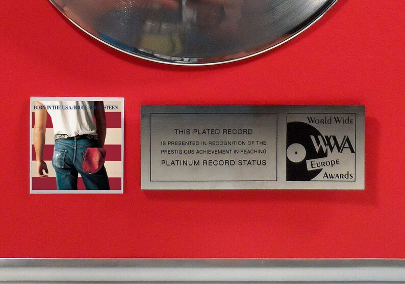 Collage With Bruce Springsteen - Born in the USA + Silver / Gold Record ...