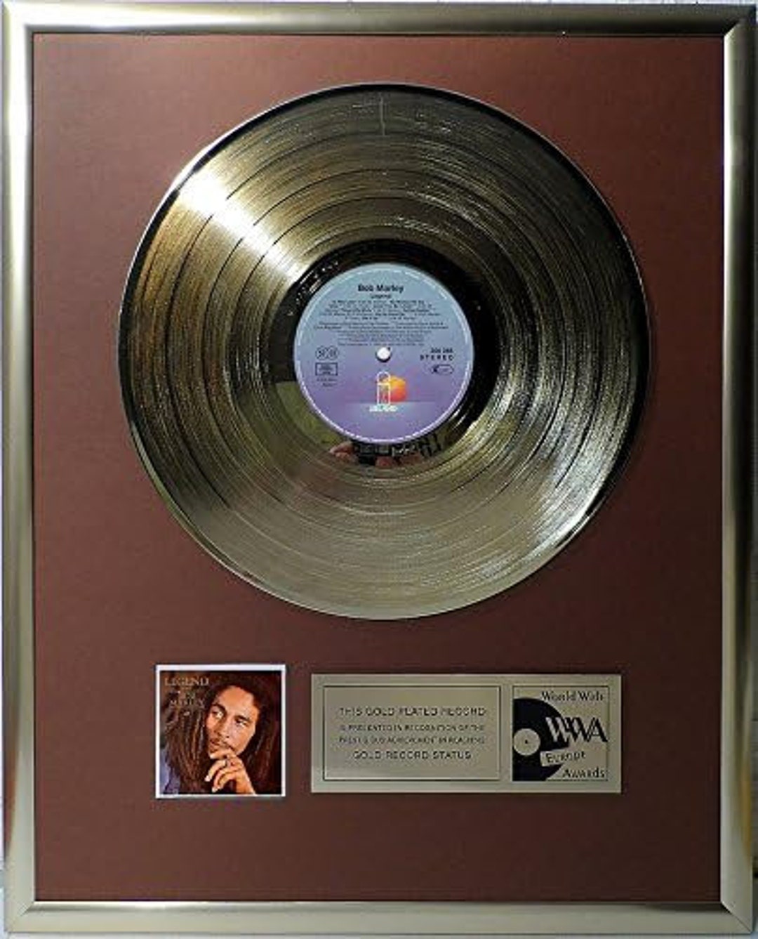 Collage With Bob Marley Legend Gold Record Gold Record - Etsy