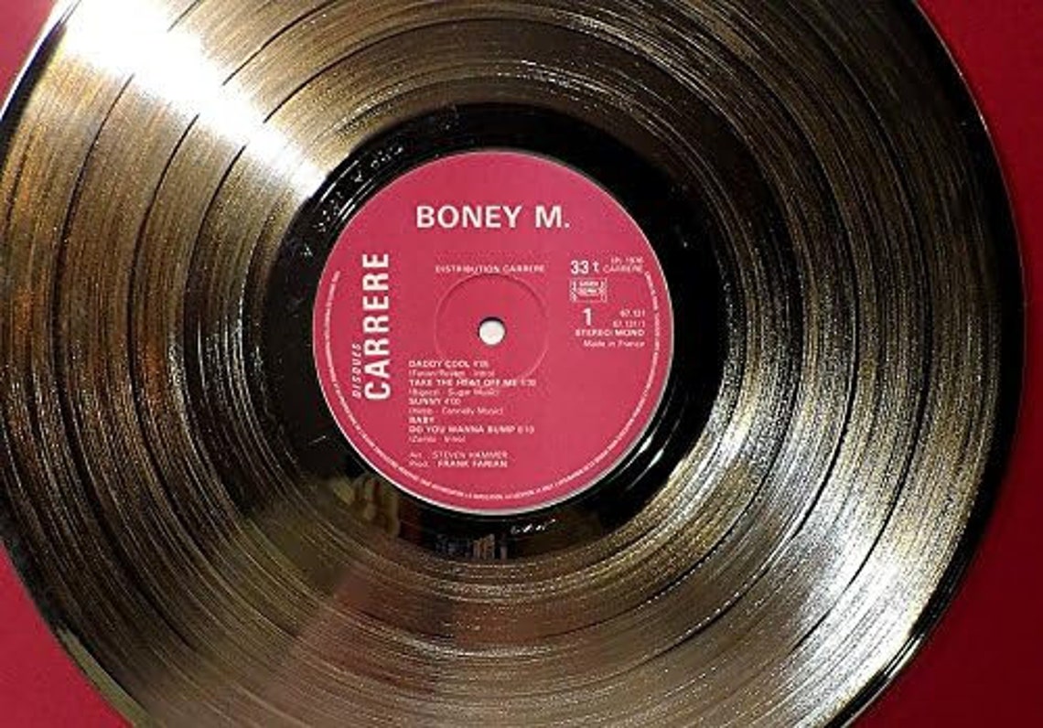 Collage With Boney M. - Daddy Cool Gold Record - Etsy