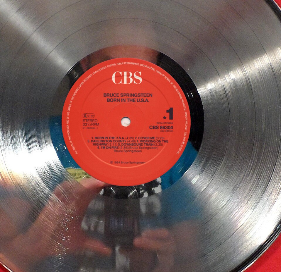 Collage With Bruce Springsteen - Born in the USA + Silver / Gold Record ...