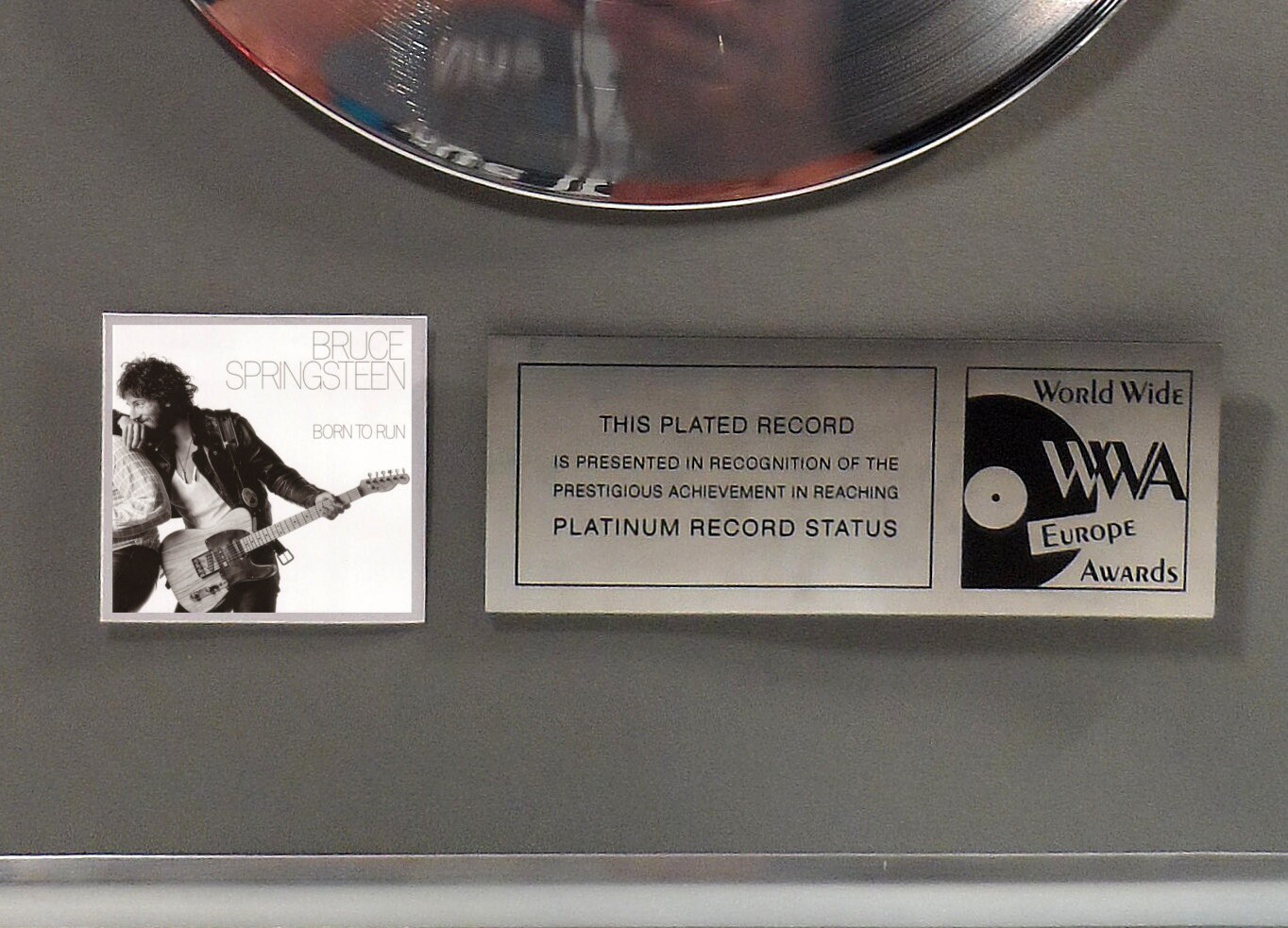 Collage With Bruce Springsteen - Born to Run + Silver / Gold Record - Etsy