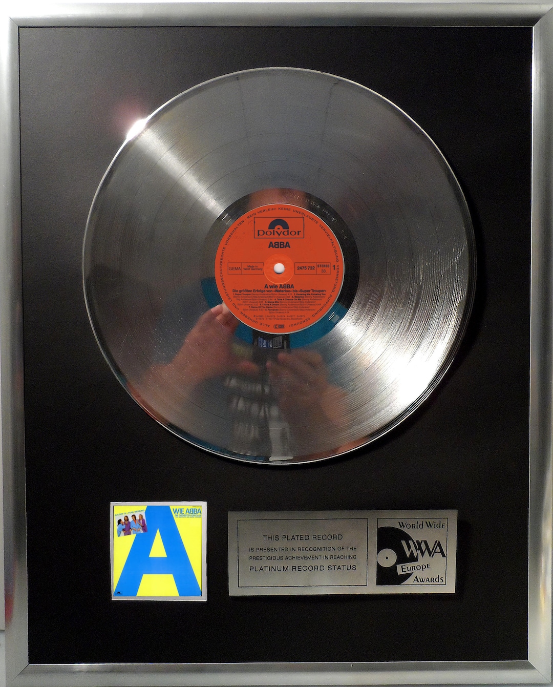 Collage With ABBA - A for Abba + Silver / Gold Record - Etsy