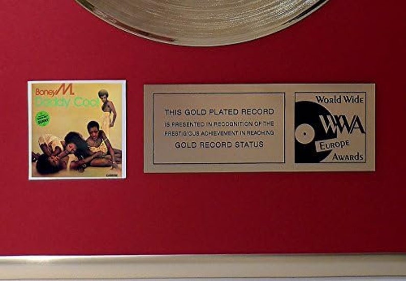 Collage With Boney M. - Daddy Cool Gold Record - Etsy