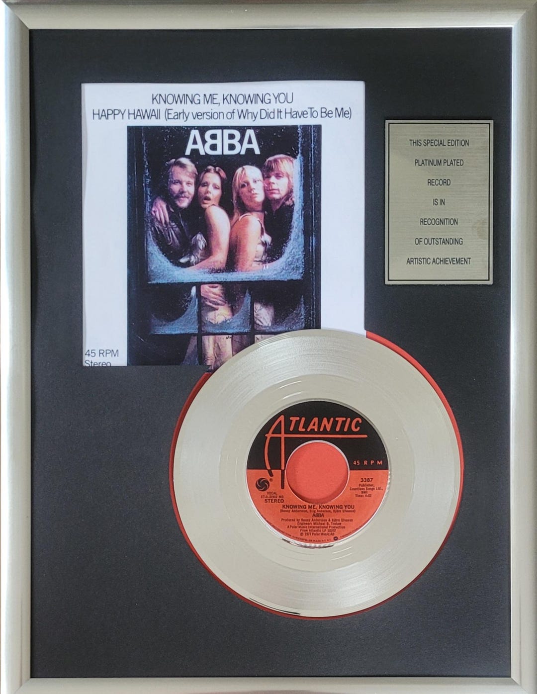 ABBA - Knowing Me , Knowing You Collage With Silver / Gold Record ...