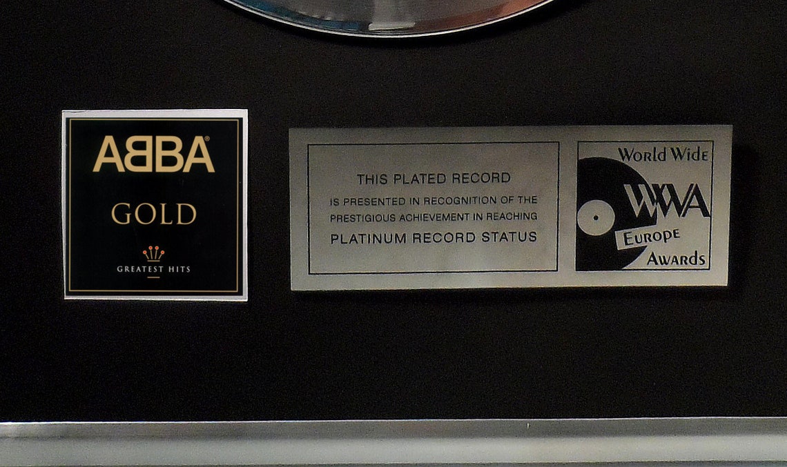 Collage With ABBA - GOLD + Silver / Gold Record - Etsy