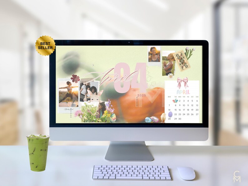 2025 Calendar Wallpaper, Editable Canva, Desktop Wallpapers, Editable ...