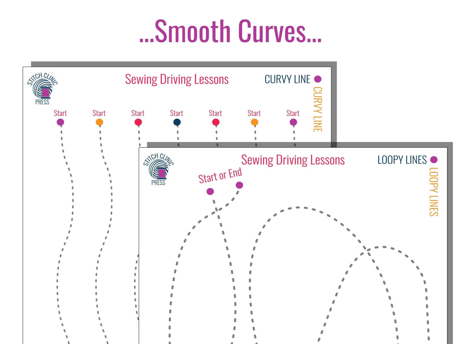 Sewing Machine Practice Sheets | Beginner Sewist / Sewer | Teach Kids ...