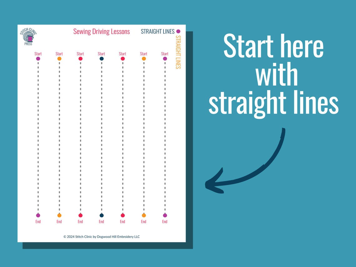 Sewing Machine Practice Sheets | Beginner Sewist / Sewer | Teach Kids ...
