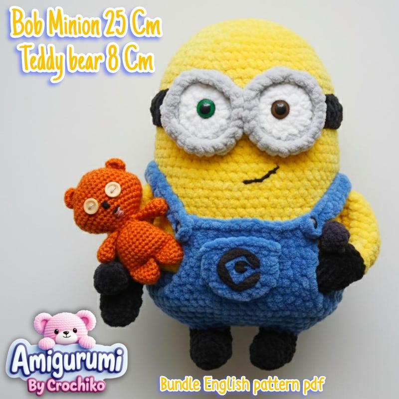 Minion Teddy Bear - Etsy