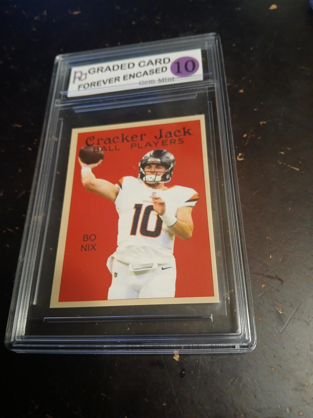 2024 Cracker Jack Bo Nix Rookie Mini Gem Mint 10 - Etsy
