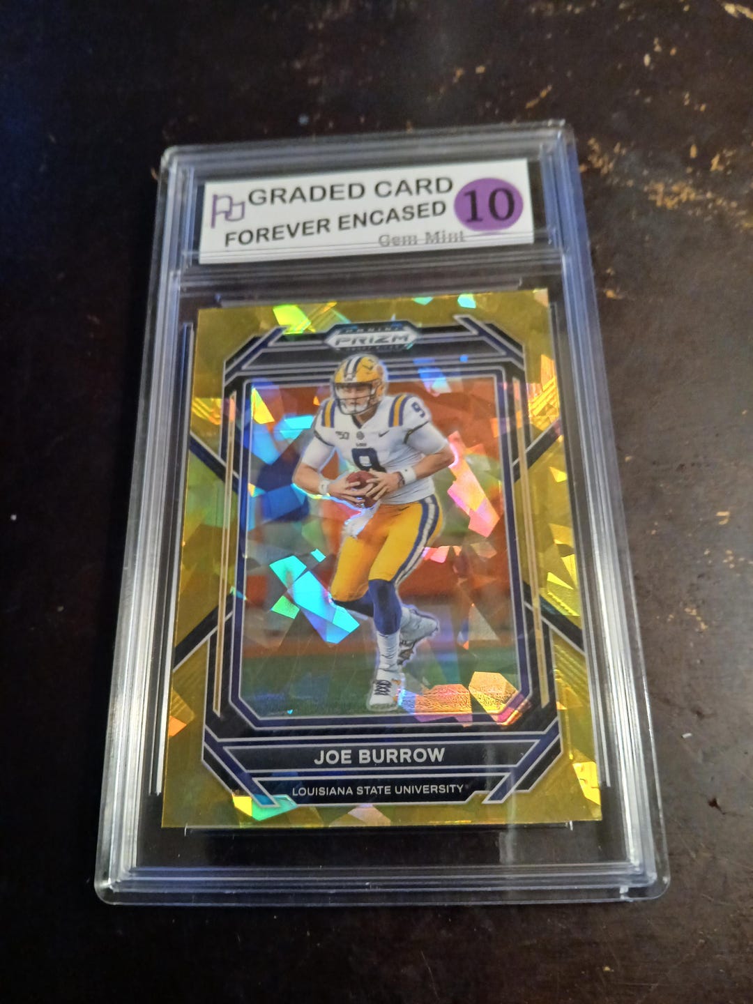 2023 Prizm Joe Burrow Gold Cracked Ice Refractor Gem Mint 10 Compare at ...