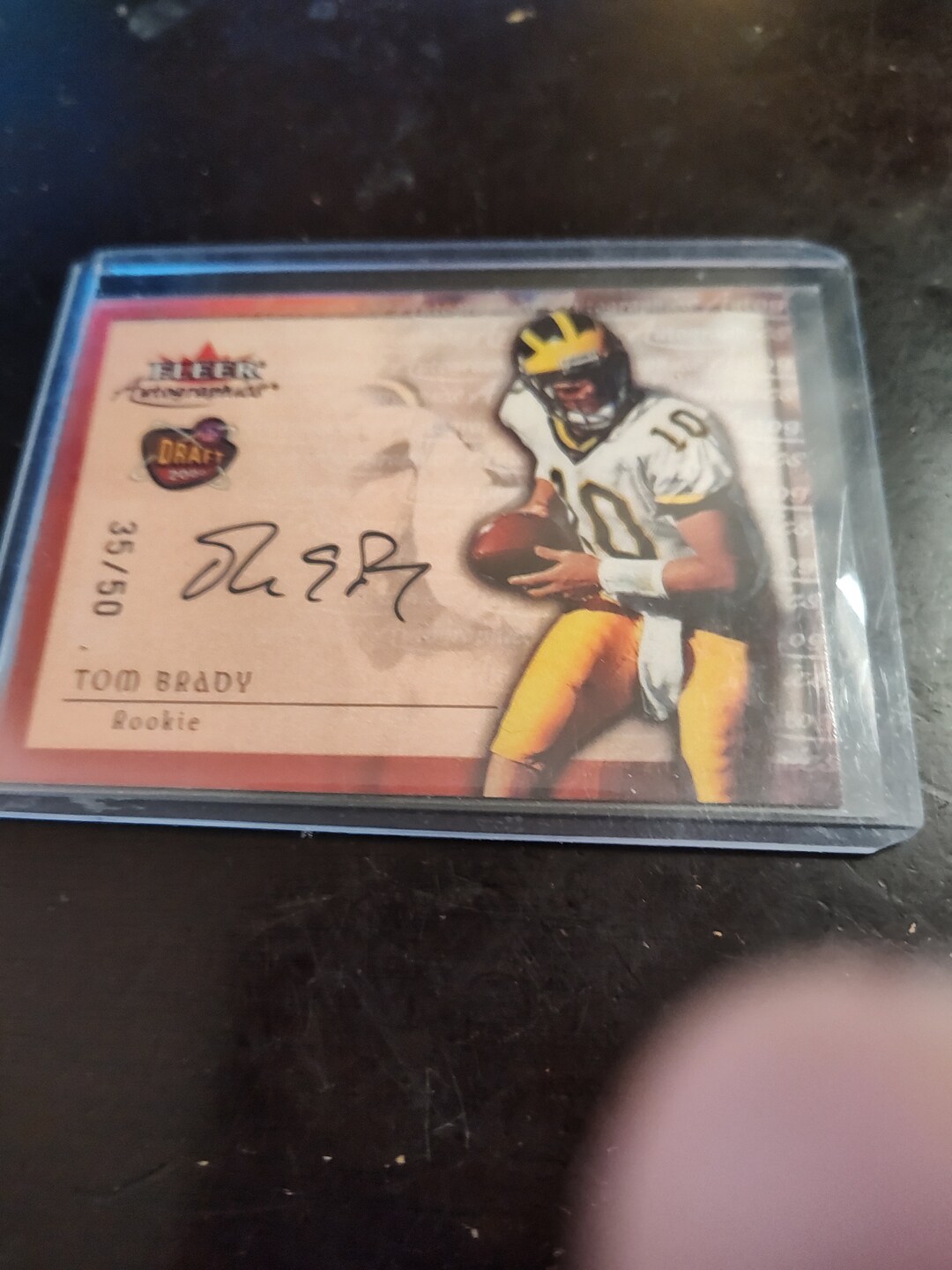 2000 Fleer Autographics Tom Brady Rookie Auto 6 Time Super Bowl Champs ...