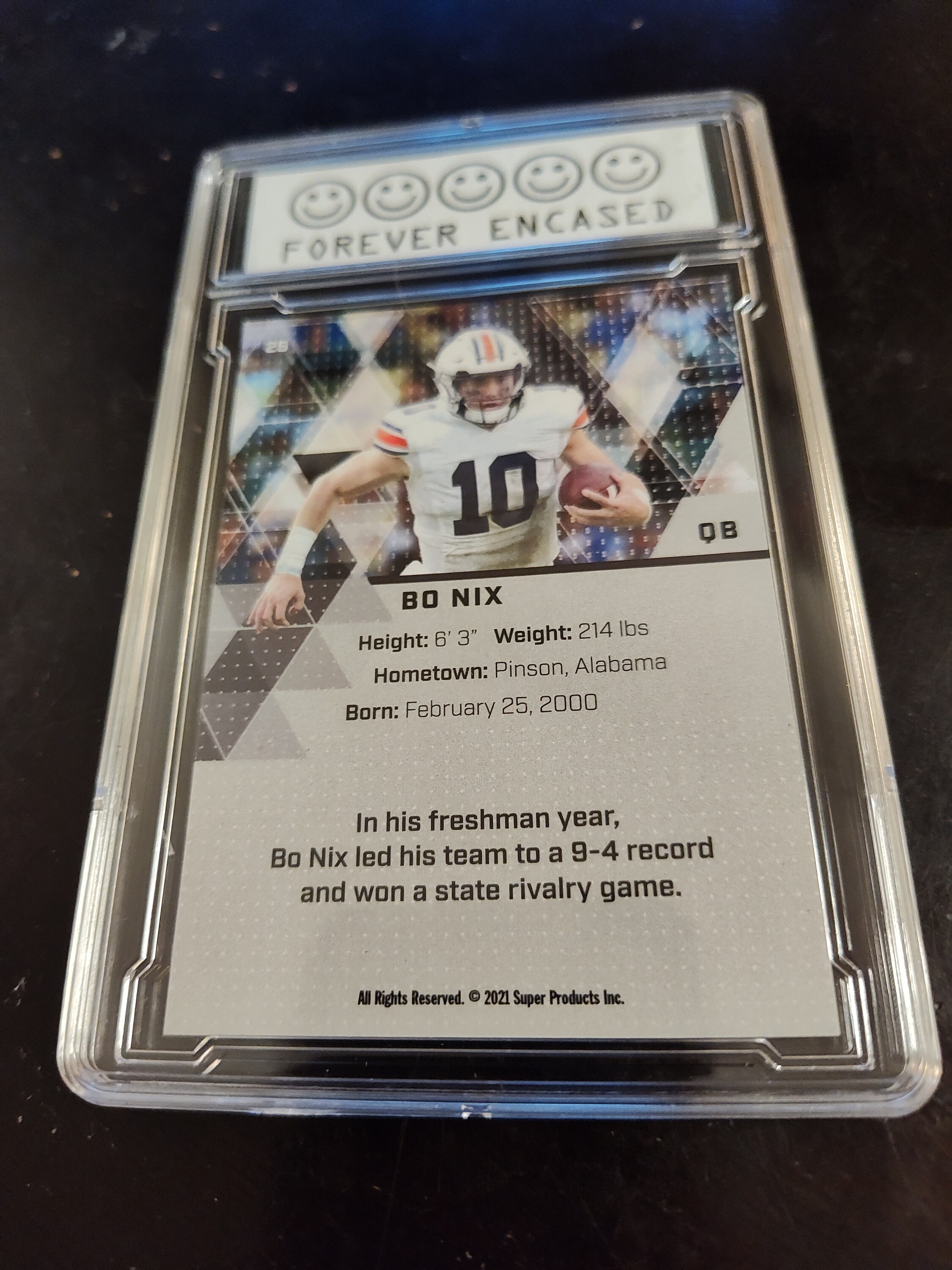 2021 Super Glow Bo Nix First Ever Gold Rookie Gem Mint 10 - Etsy