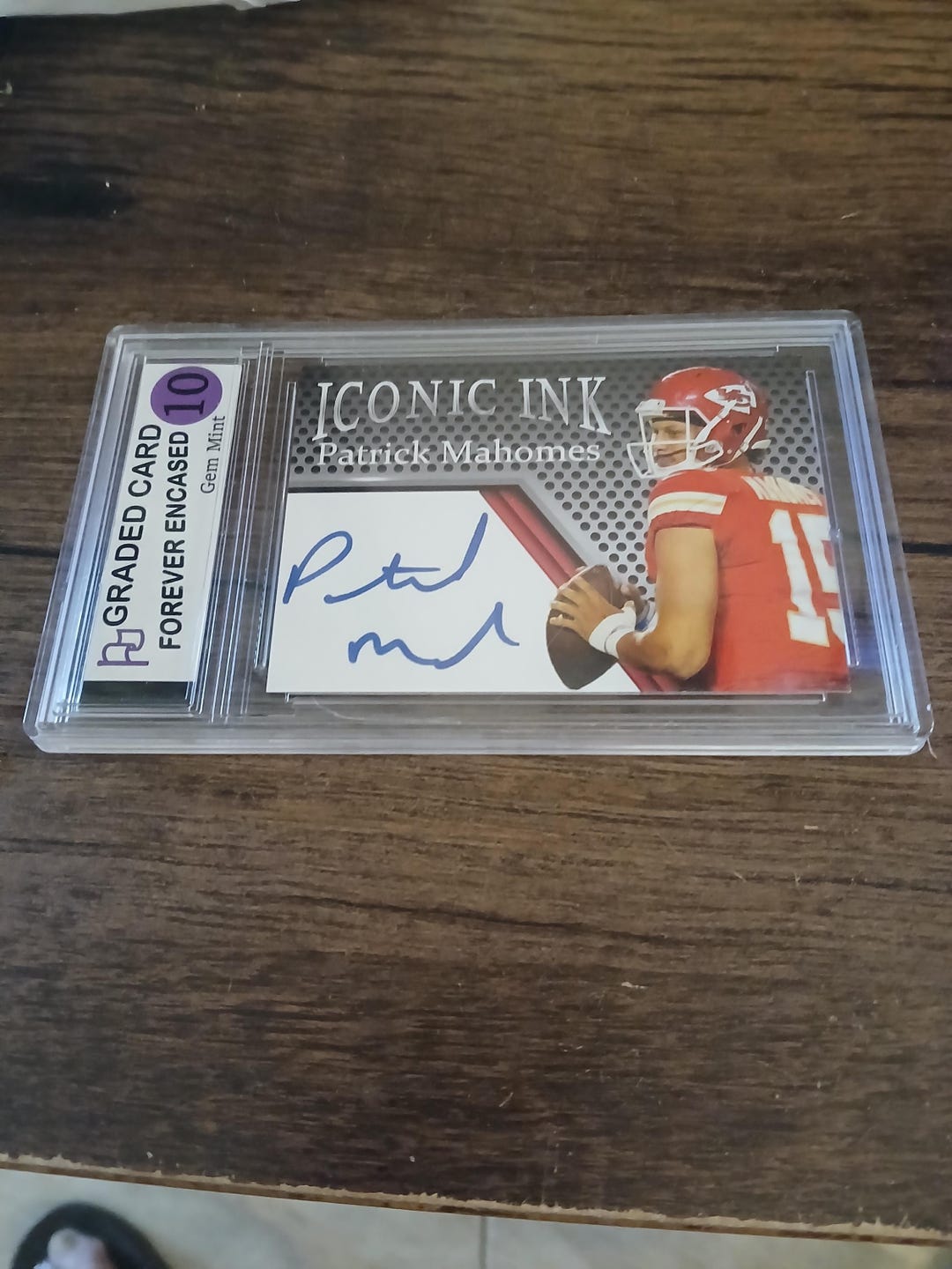 2017 Iconic Ink Patrick Mahomes Rookie Auto Facsimile ACEO Gem Mint 10 ...