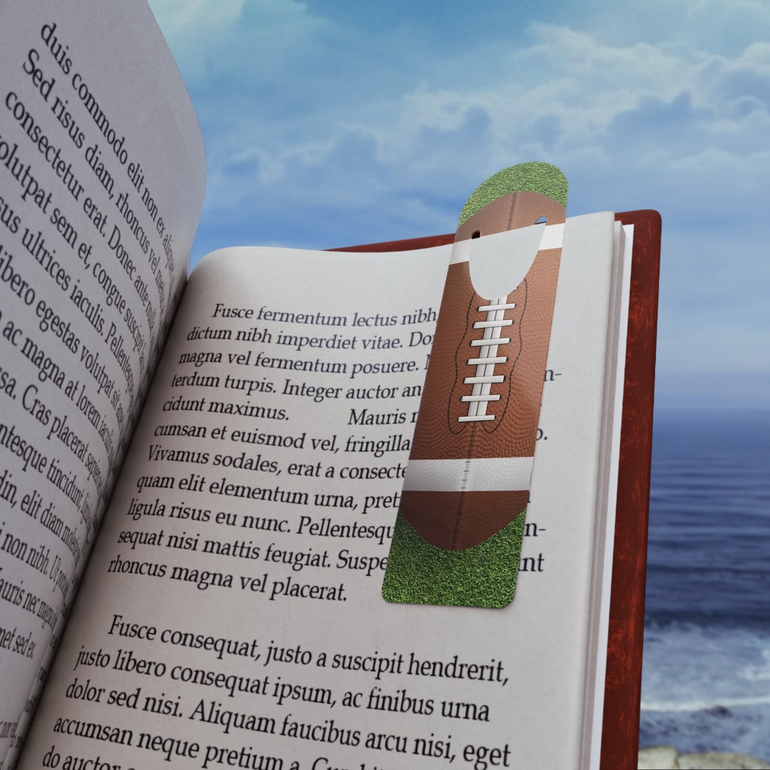 Football Bookmark - Metal Bookmark - Etsy