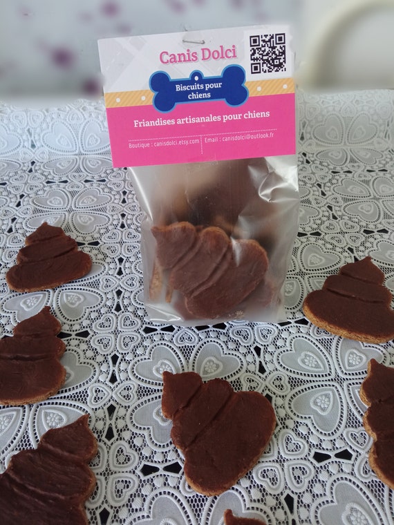 Approx 200g Biscuits Poop Dogs Chicken Carob Flavor - Etsy
