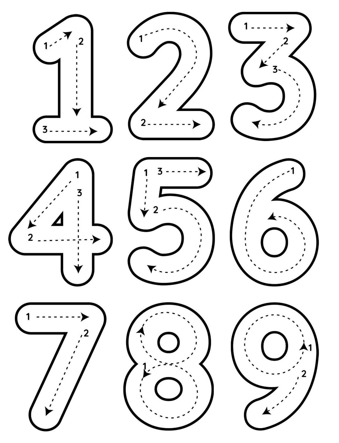 Printable Tracing Alphabet & Numbers - Etsy