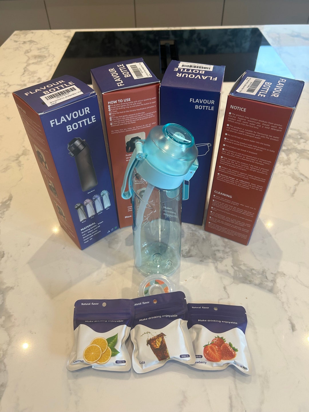 Air Water Bottle With X3 Scented Flavour Pods - Etsy