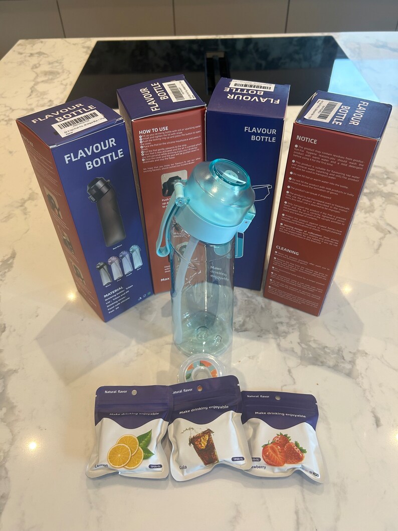 Air Water Bottle With X3 Scented Flavour Pods - Etsy