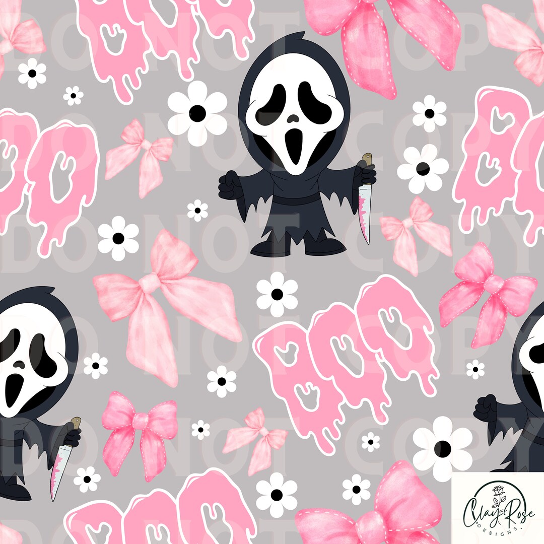 Horror Bow Seamless File - Etsy