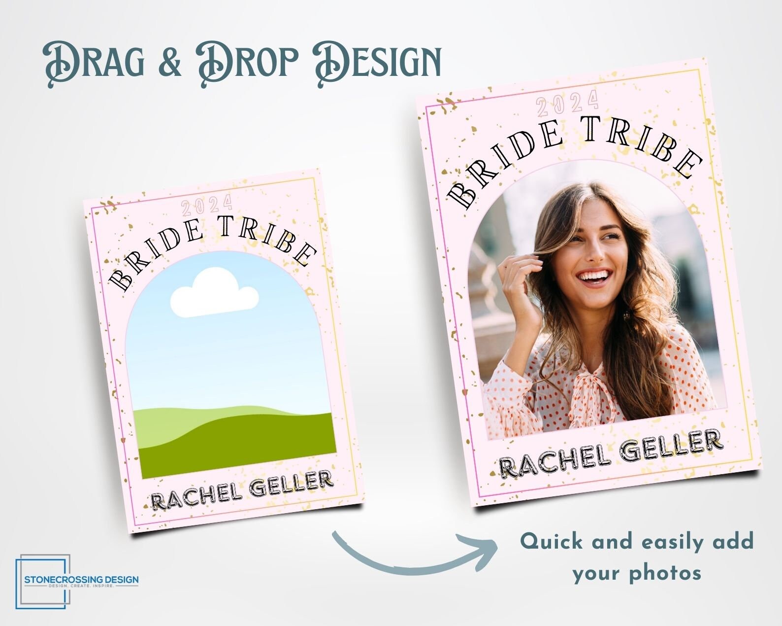 Bride Tribe Trading Card Template Canva Template Editable - Etsy