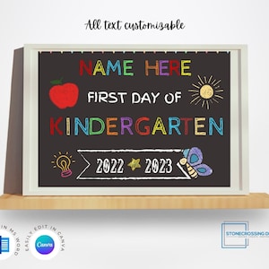 Editable Kindergarten Certificate. Printable Certificate. Editable With ...