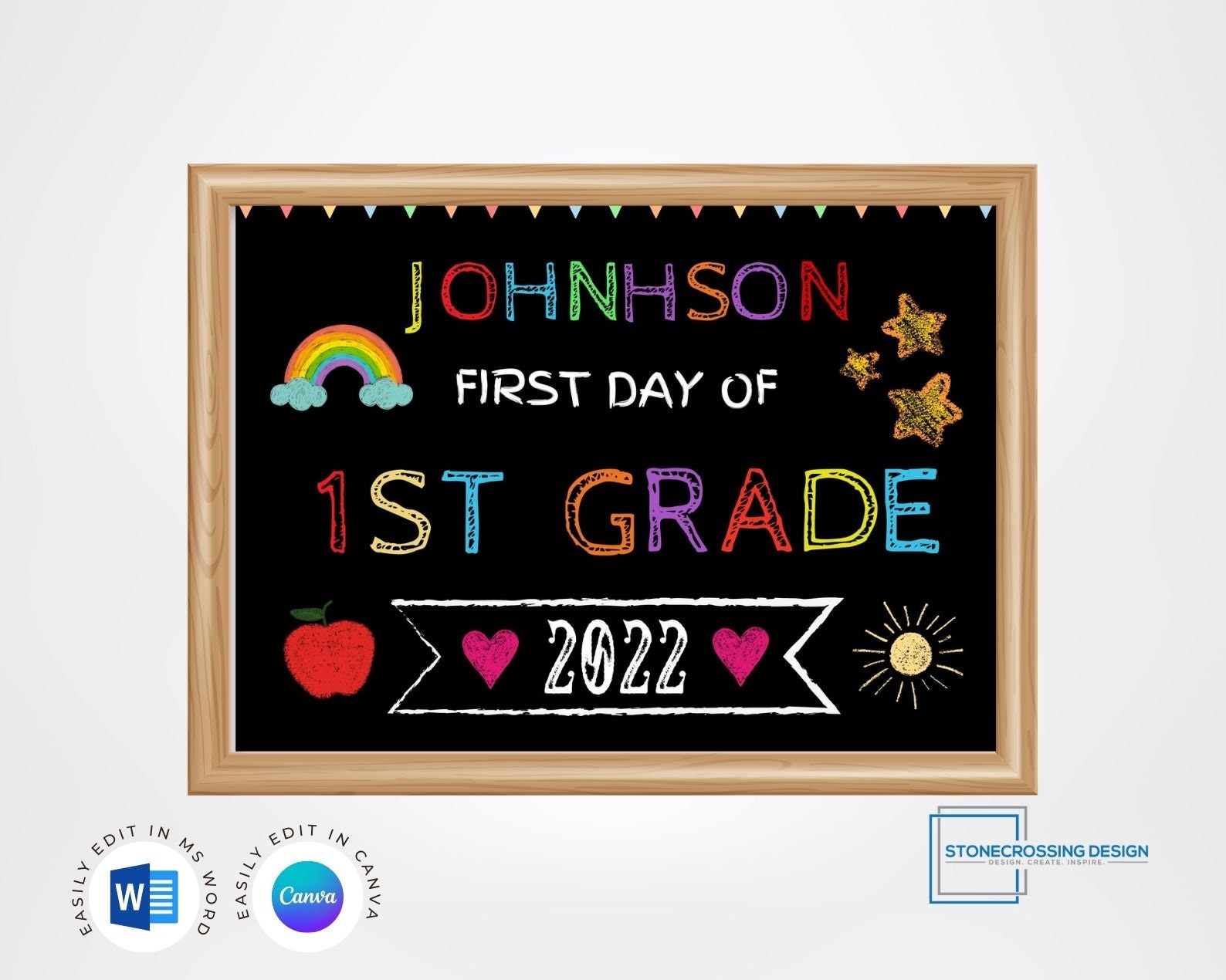 Editable 1st Grade Certificate. Printable Certificate. Editable With ...