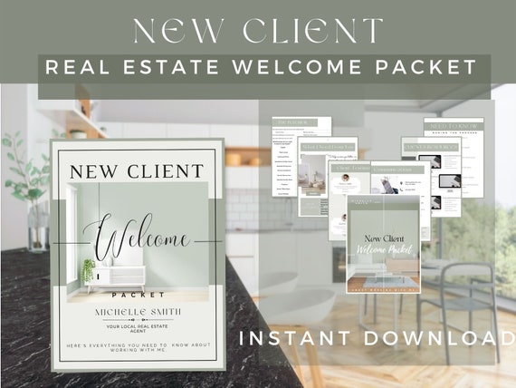 Real Estate New Client Packet. Real Estate Template. Canva. - Etsy