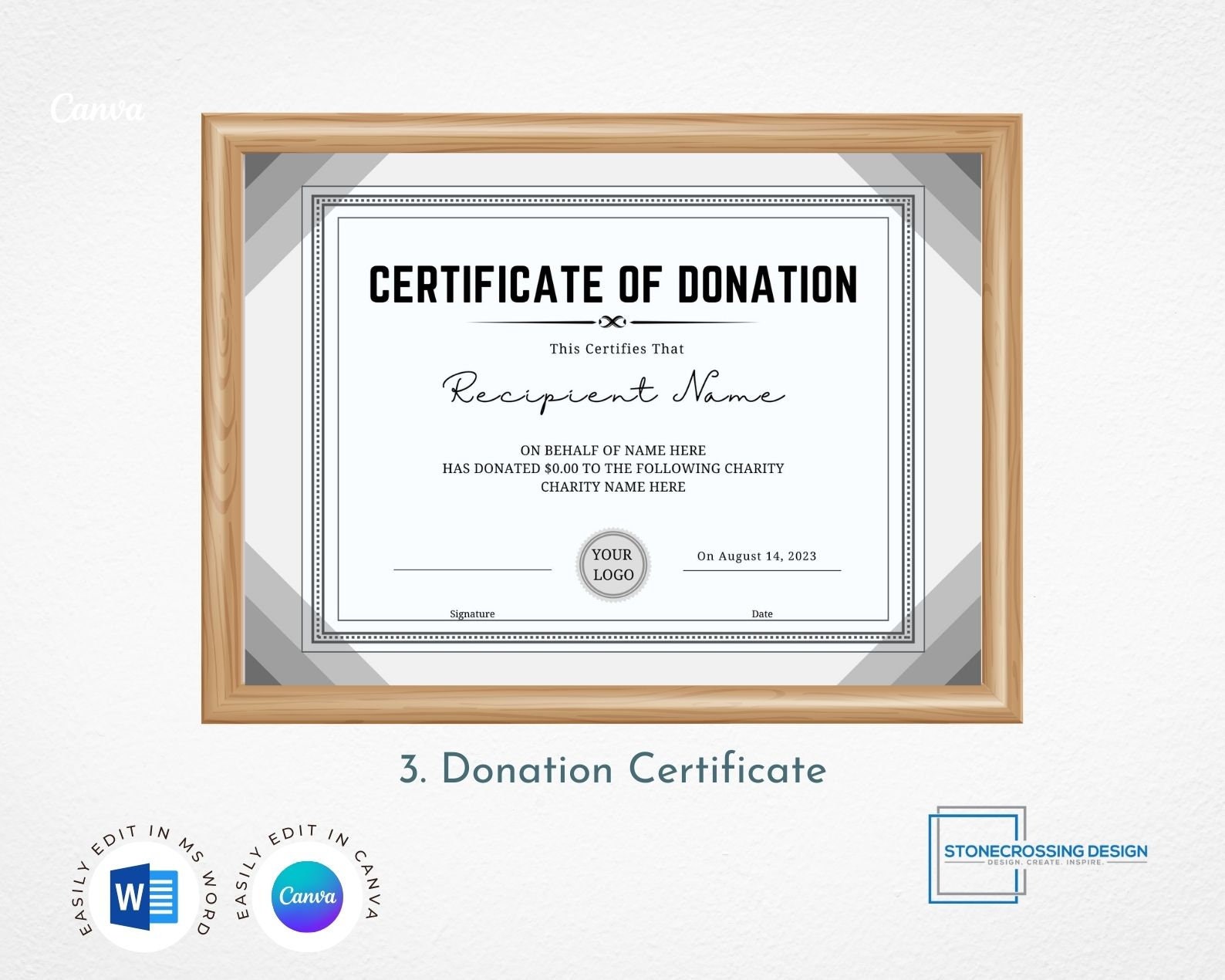 Editable Community Service Recognition Bundle Certificates: - Etsy