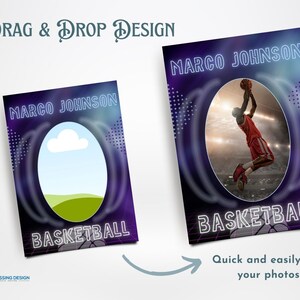 Basketball Trading Card Template Trading Card Template Canva Template ...