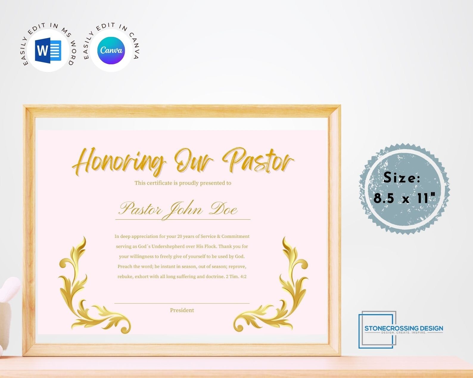 Editable Honoring Certificate. Recognizing Remarkable Contributions ...
