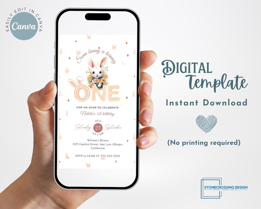 Digital Birthday Party Invitation, Electronic Birthday Party, Birthday ...