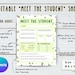 Editable Template for Meet the Student. Welcome Letter to School. First ...