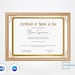 Editable Certificate of Burial Template. Award Template. Printable ...